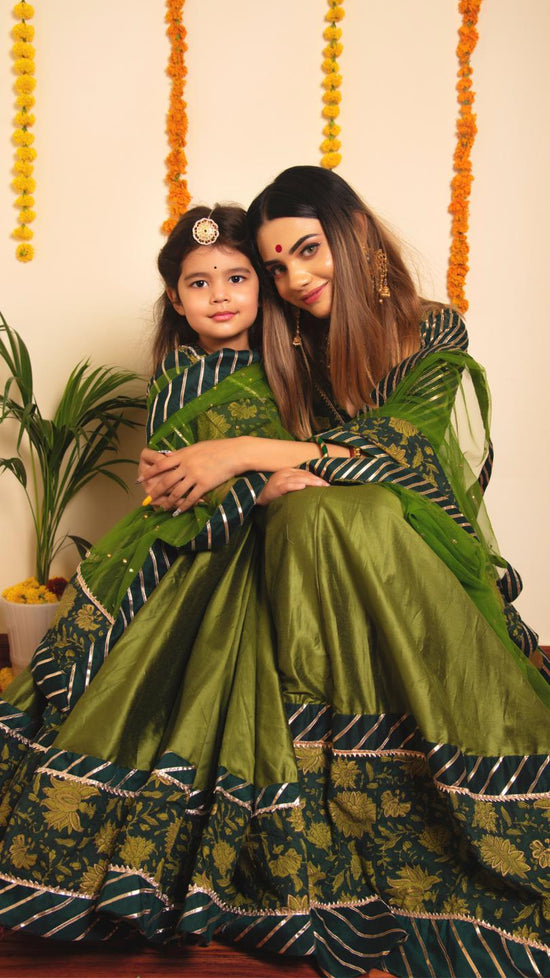 Bachapan Idika Green Lehenga Set – Fledgling Wings
